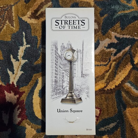 Bulova | Accents | Rare Classic Bulova Union Square Streets Of Time 4 ...